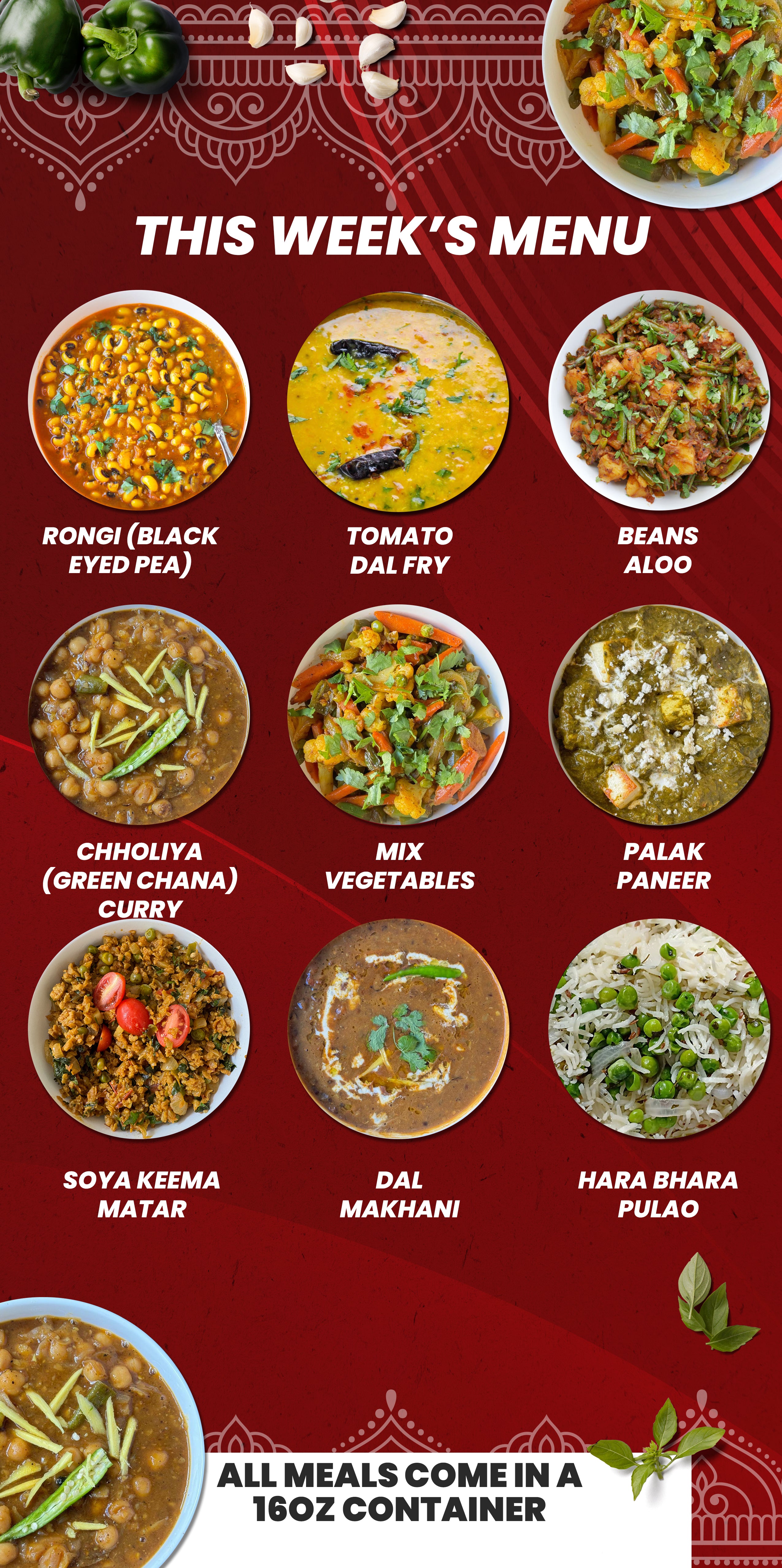 WEEKLY 5 MEALS PLAN – The Curry Creations